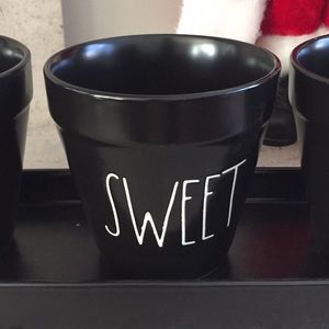 Rae Dunn | Accents | Rae Dunn Home Sweet Home Ceramic Pots With Tray ...